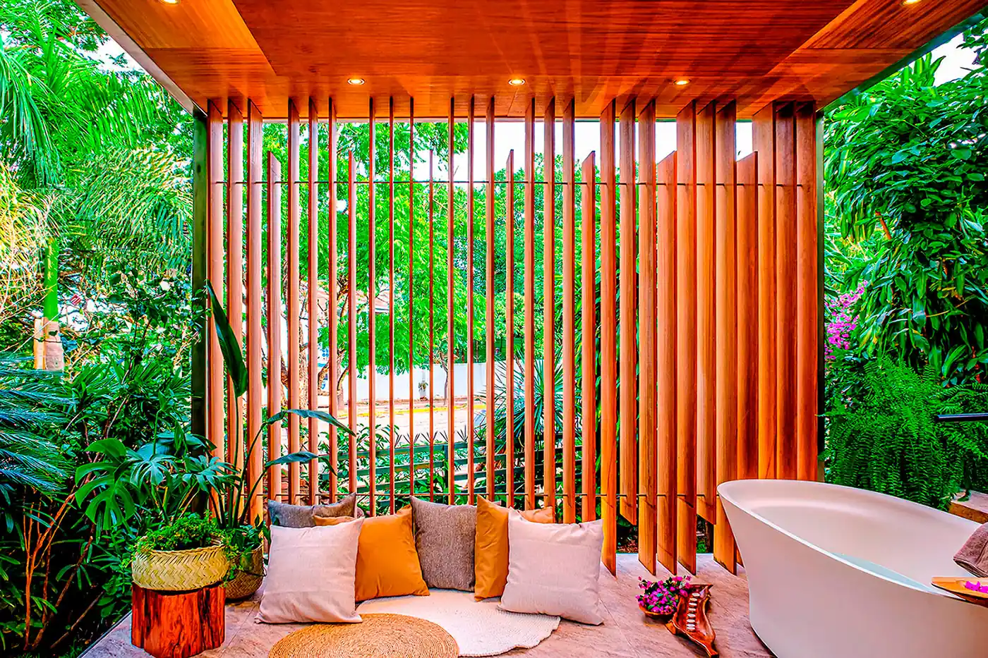 O Jardín Oasis Tropical é o refúgio perfeito da rotina diária